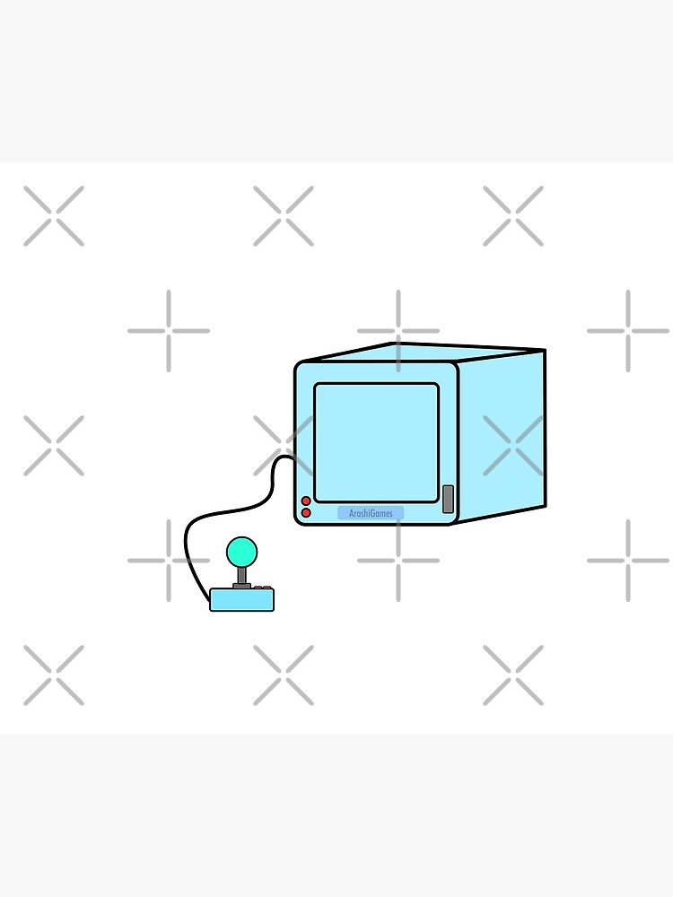 "Retro Gaming Joystick Soft Color" Poster by ArashiiGames | Redbubble