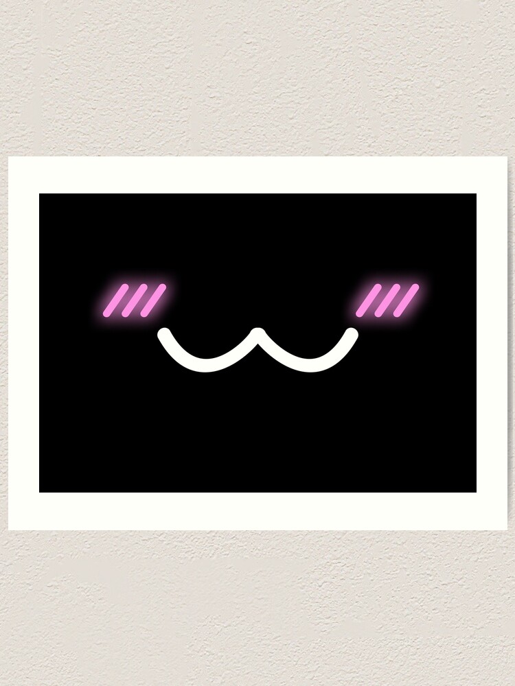 "uwu face" Art Print for Sale by violetbidoof | Redbubble
