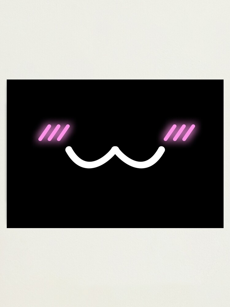 "uwu face" Photographic Print for Sale by violetbidoof | Redbubble
