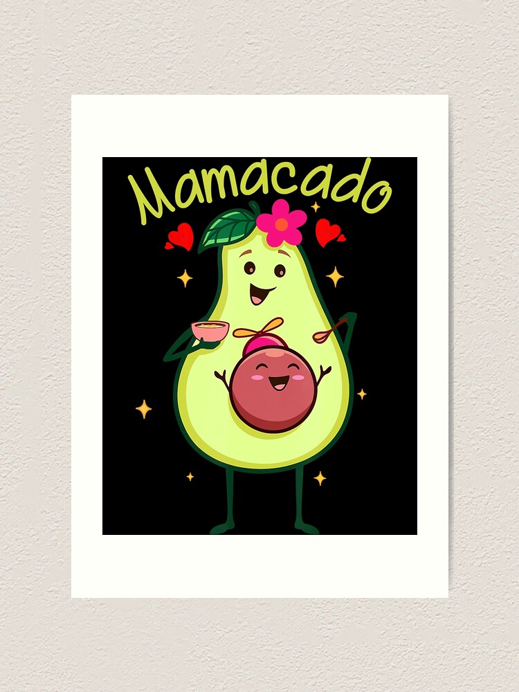 "Cute Mamacado" Art Print by Turnershophot | Redbubble
