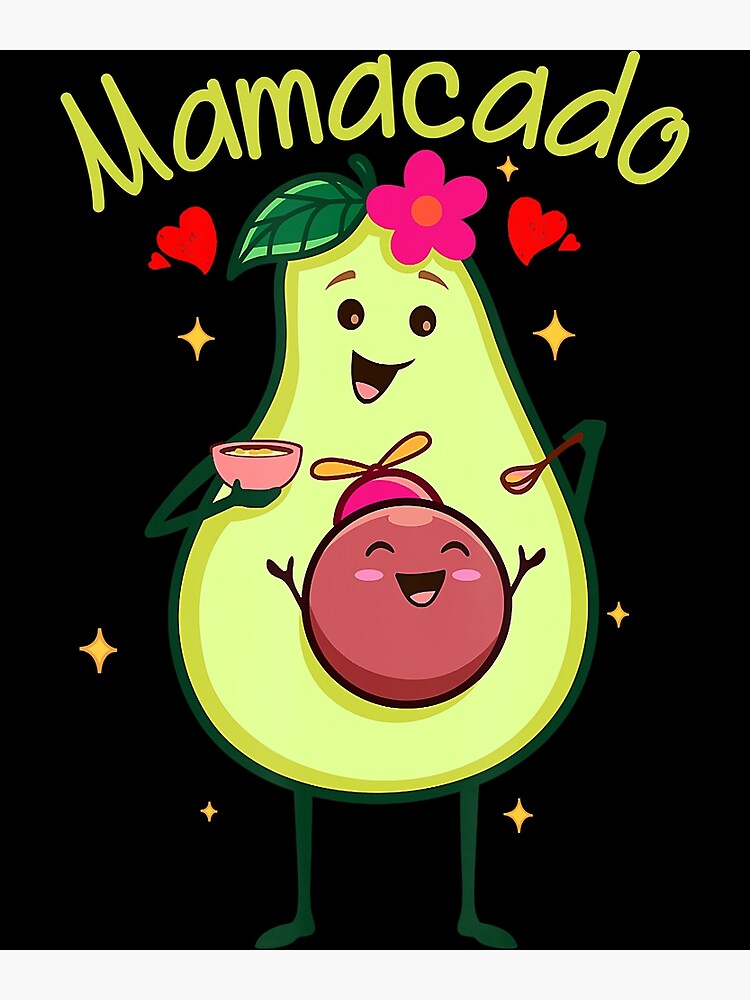 "Cute Mamacado" Art Print by Turnershophot | Redbubble