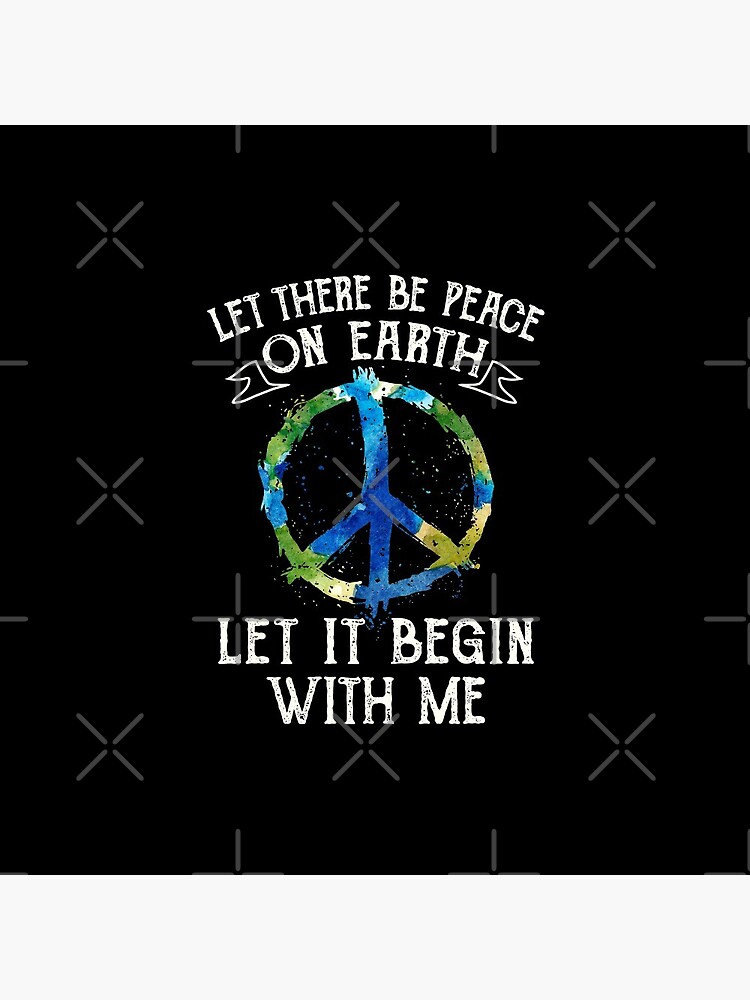 Let There Be Peace on Earth & Let It Begin with Me Pin Button sold by ...