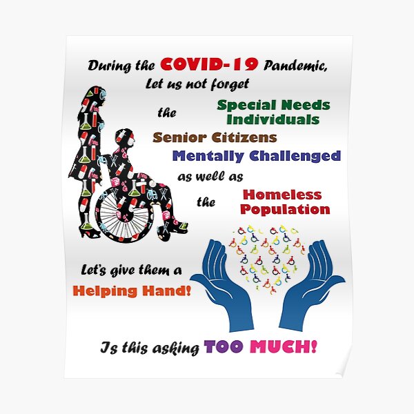 "Taking Care of and Blessing the Less Fortunate" Poster by dyomo77 ...
