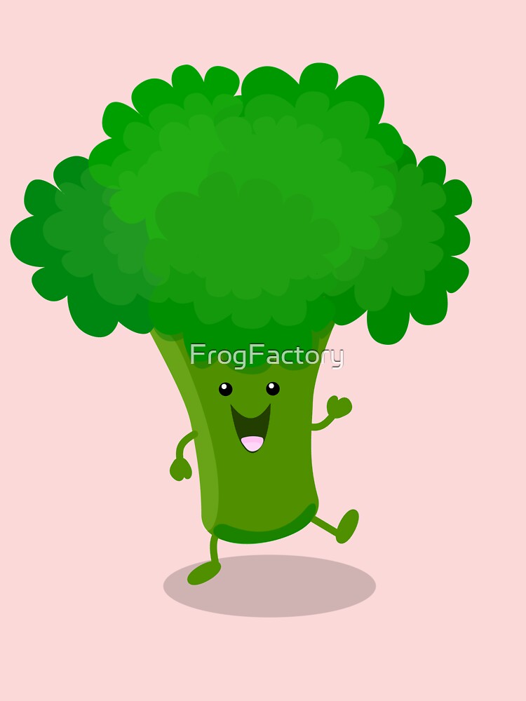 Cartoon Broccoli With Face