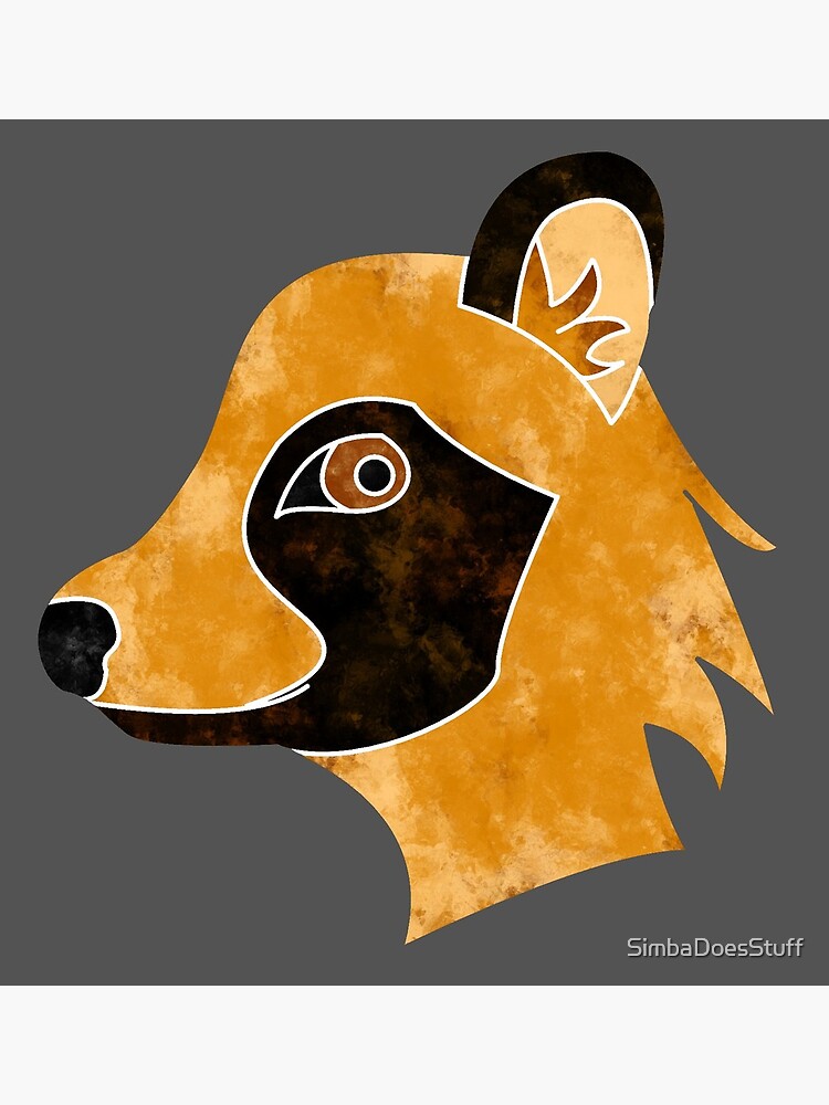 "Cute Tanuki Face" Art Print by SimbaDoesStuff | Redbubble