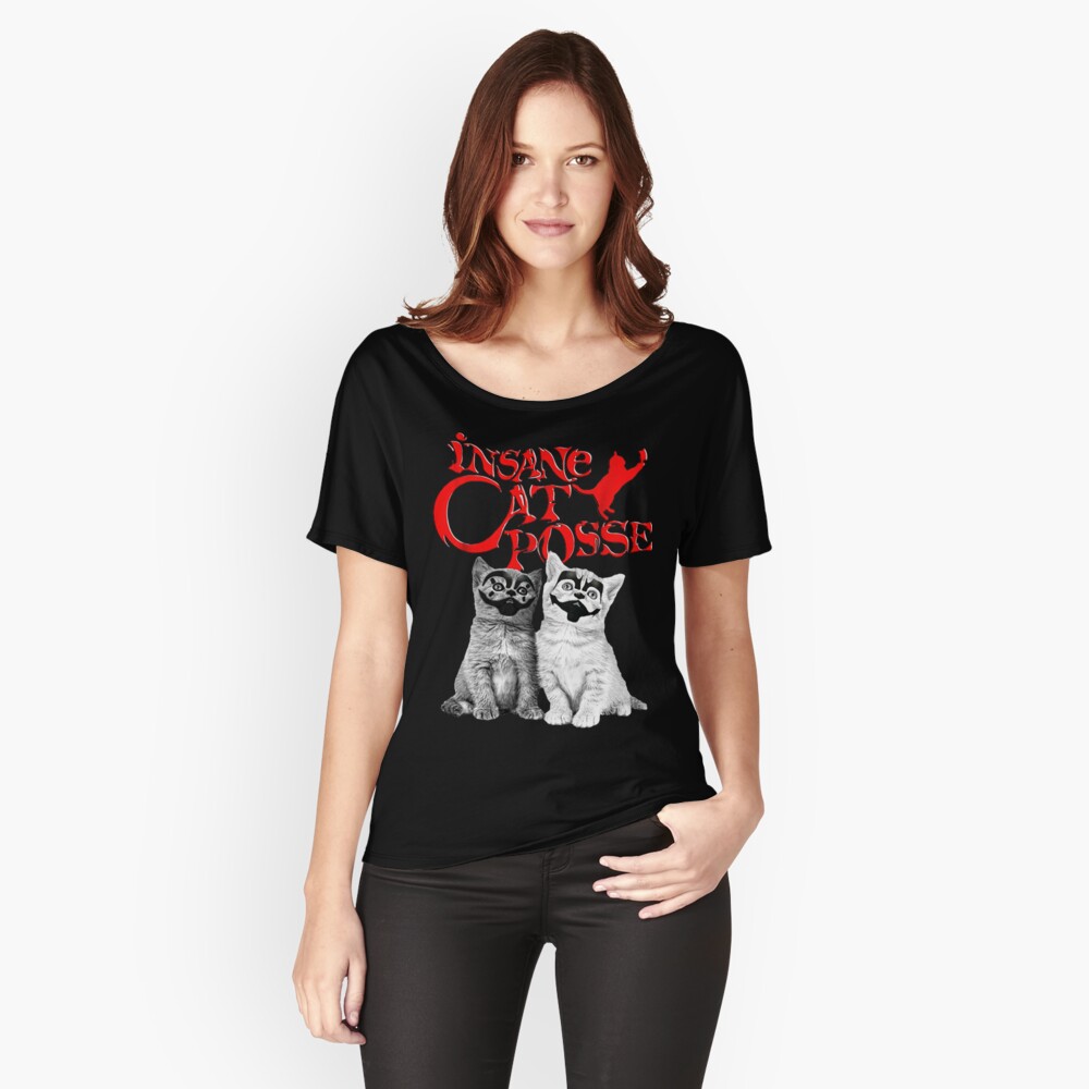 "Insane Cat Posse Halloween" Essential T-Shirt for Sale by ...