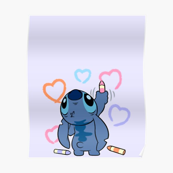 "Stitch drawing " Poster by StickersTilly | Redbubble