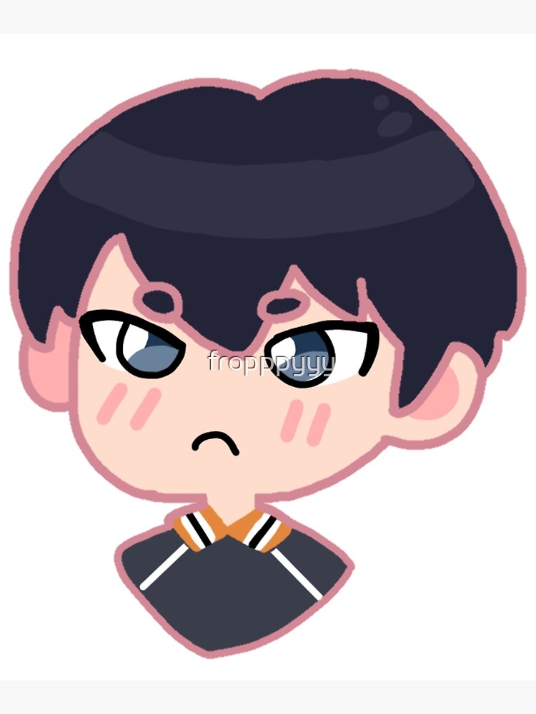 "anime haikyuu kageyama tobio fanart cute chibi" Poster by fropppyyy ...