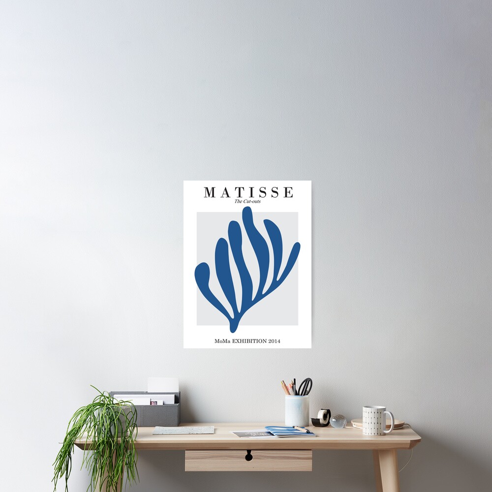 "Henri Matisse - Die Ausschnitte - Blau - Matisse Ausstellung" Poster ...