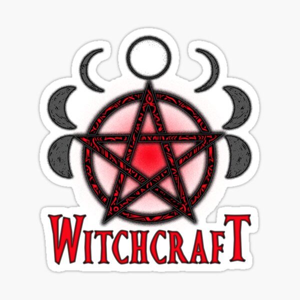 "Pentacle Witchcraft Occult Moon Goddess Wicca" Sticker for Sale by ...