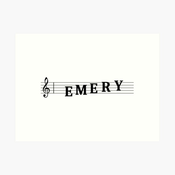 Emery Name Wall Art | Redbubble