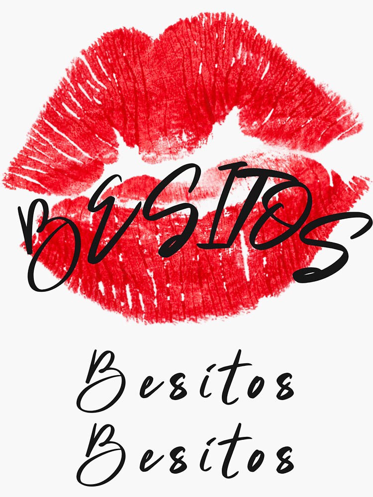 "Besitos " Sticker by Demandprint15 | Redbubble