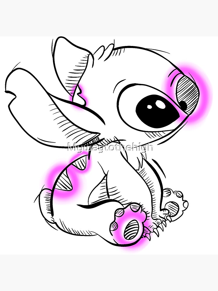 Lámina fotográfica «¡Copia de Stitch Draft Neon de Lilo y stitch ...
