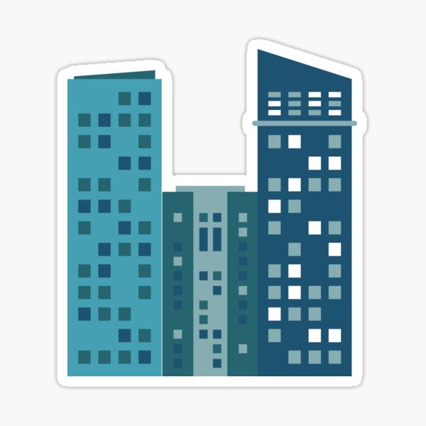 "Skyscraper" Sticker for Sale by K-icon | Redbubble