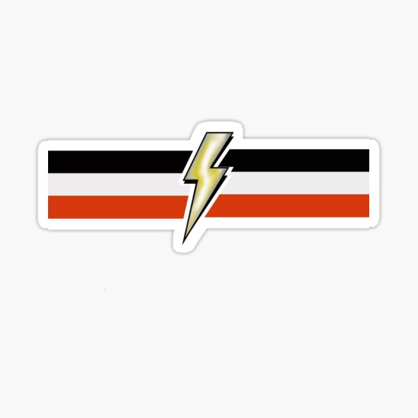 "Lightning Bolt Stripes" Sticker for Sale by kcarin | Redbubble
