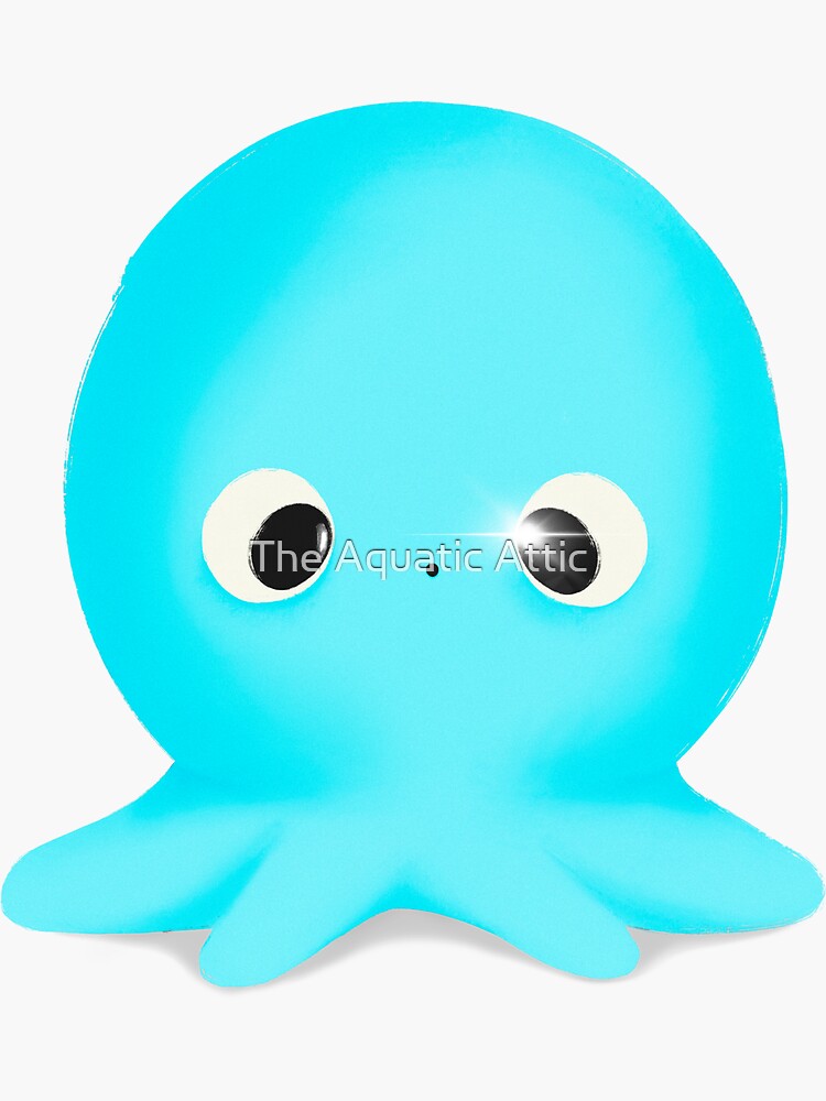 "Cute Blob Octopus Sketch" Sticker for Sale by IceTouched | Redbubble