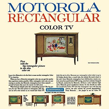 "MOTOROLA RECTANGULAR - COLOR TV ADVERT" Poster for Sale by ...