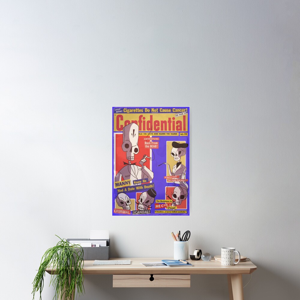"Confidential Magazine Cover" Poster for Sale by captainlucky | Redbubble