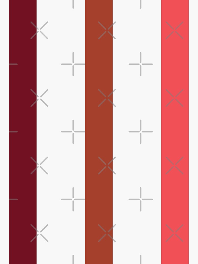 "Warm stripes palette" Sticker for Sale by Smurfypixels | Redbubble