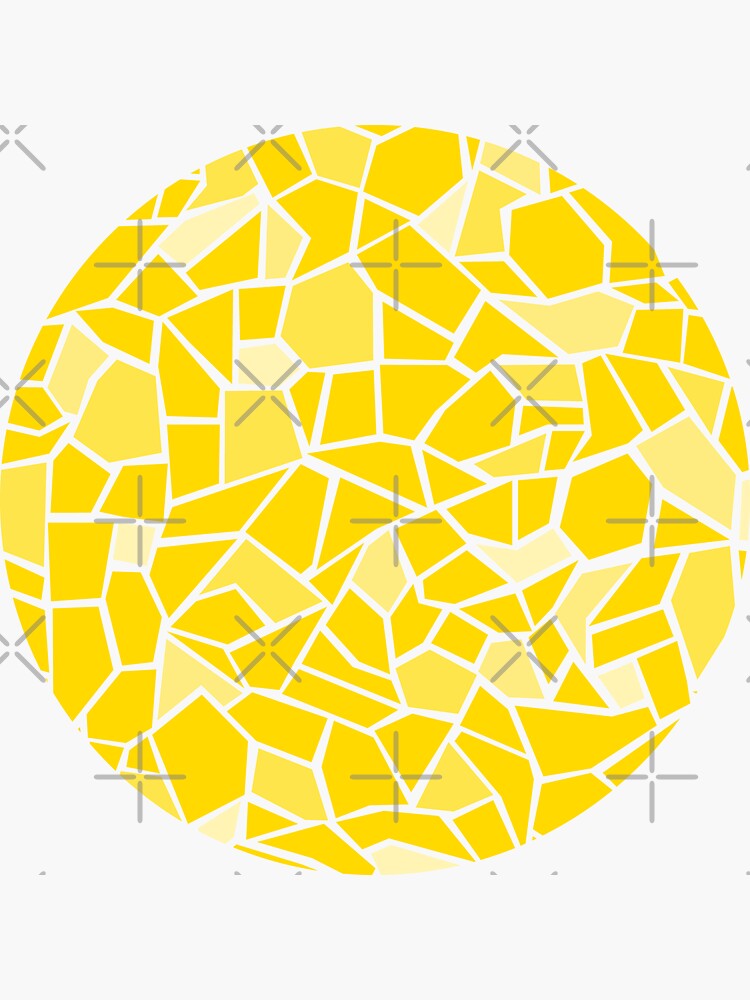"Gaudi Yellow Mosaic" Sticker by soniapascual | Redbubble