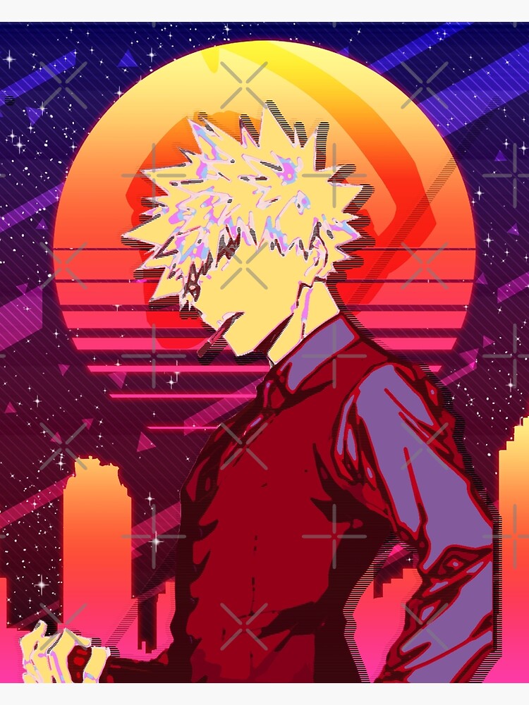 Póster «Bakugo 80 '[ANIME-MANGA] Mi academia de héroe» de Nirmo | Redbubble