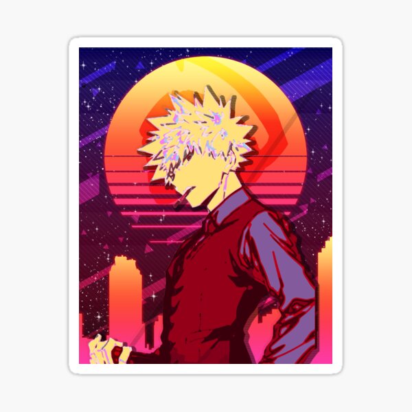 "80 & # 39; s Bakugo [ANIME-MANGA] My hero academia" Sticker for Sale ...