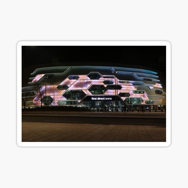 "Leeds - First Direct Arena" Sticker for Sale by acespace | Redbubble