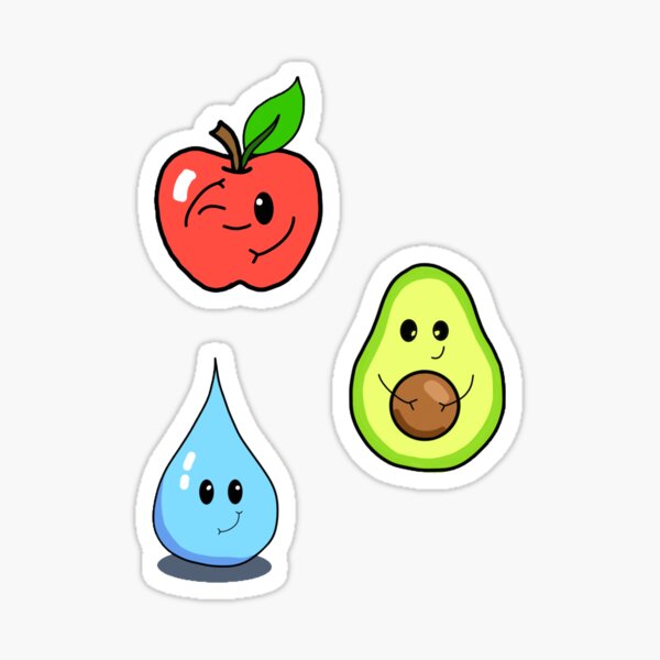 "Cute cartoon foods Sticker pack" Sticker for Sale by Amy-elise | Redbubble