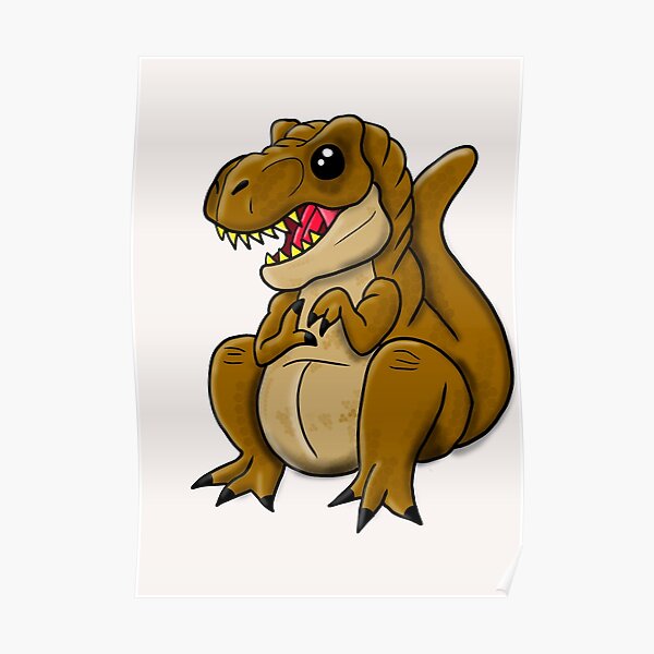 "fat rex" Poster for Sale by Blck-Acid-Devil | Redbubble