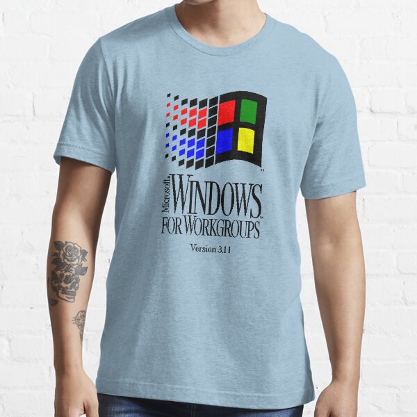 "Windows 3.11" T-shirt for Sale by StudioDSL | Redbubble | computer t ...