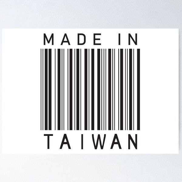 "Made In Taiwan Barcode" Poster for Sale by hockeng | Redbubble