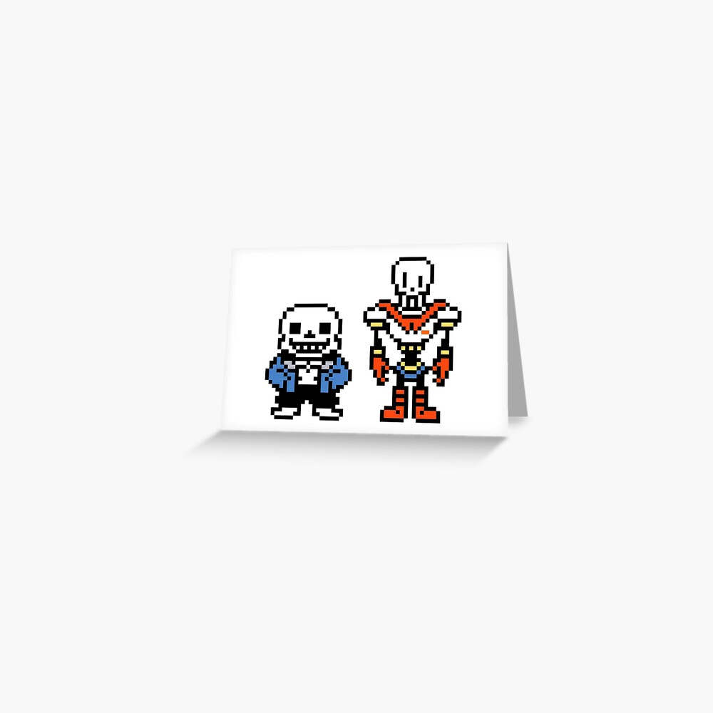 "Undertale - Sans and Papyrus" Greeting Card by nervcat | Redbubble