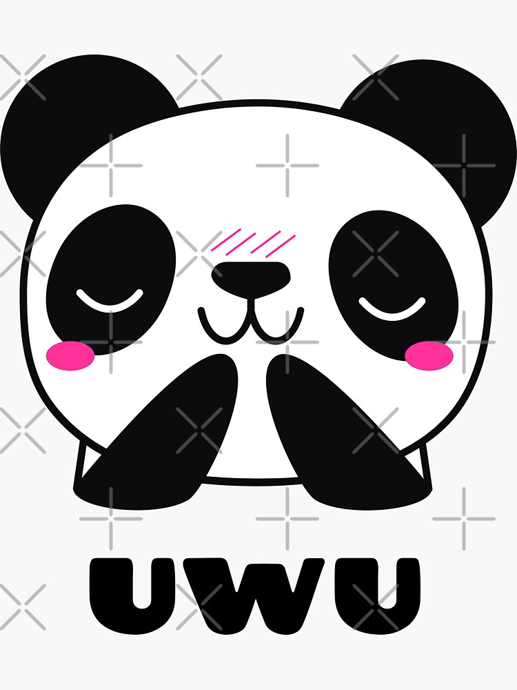 "Kawaii cute panda uwu baby clothes" Sticker for Sale by sassywaffles ...