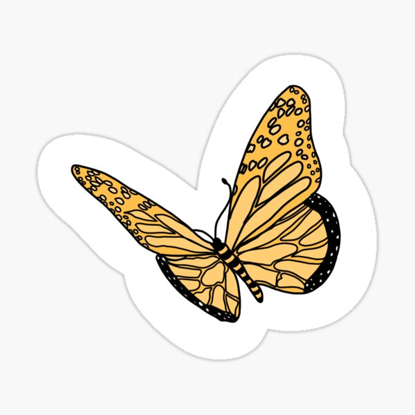 "Pastel yellow sticker design " Sticker by aimeecarlaw | Redbubble