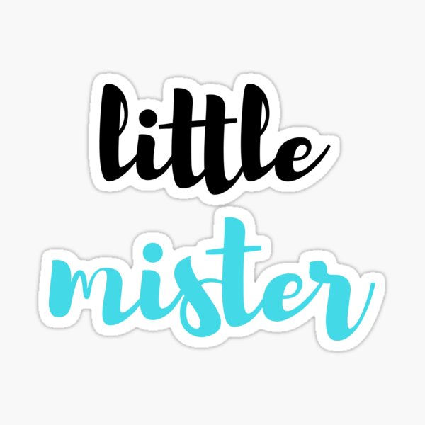 "Cute little mister baby" Sticker for Sale by sassywaffles | Redbubble
