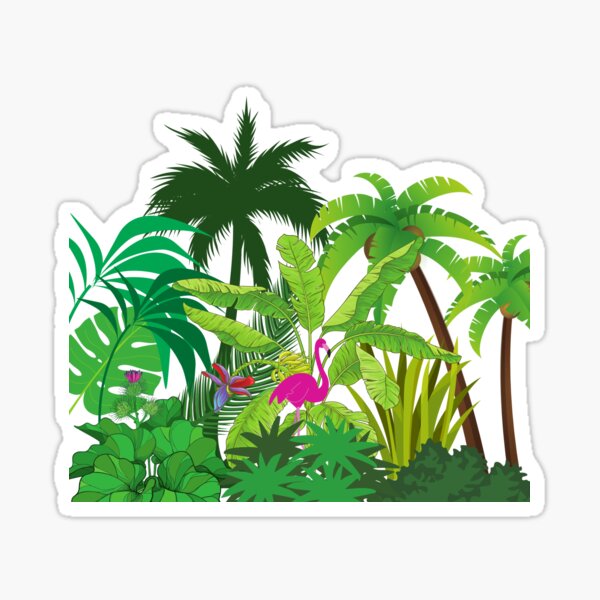 "Tropical Rain Forest" Sticker by designlee | Redbubble