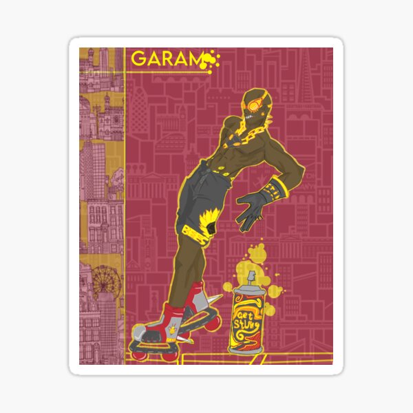 Pegatina «Radio Garam Jet Set» de Duckshop-Zeta | Redbubble