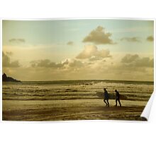 "Surfers - Harlyn Bay, Cornwall" by Samantha Higgs | Redbubble