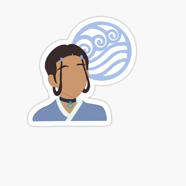 "Katara" Sticker for Sale by kittyandbirdie | Redbubble