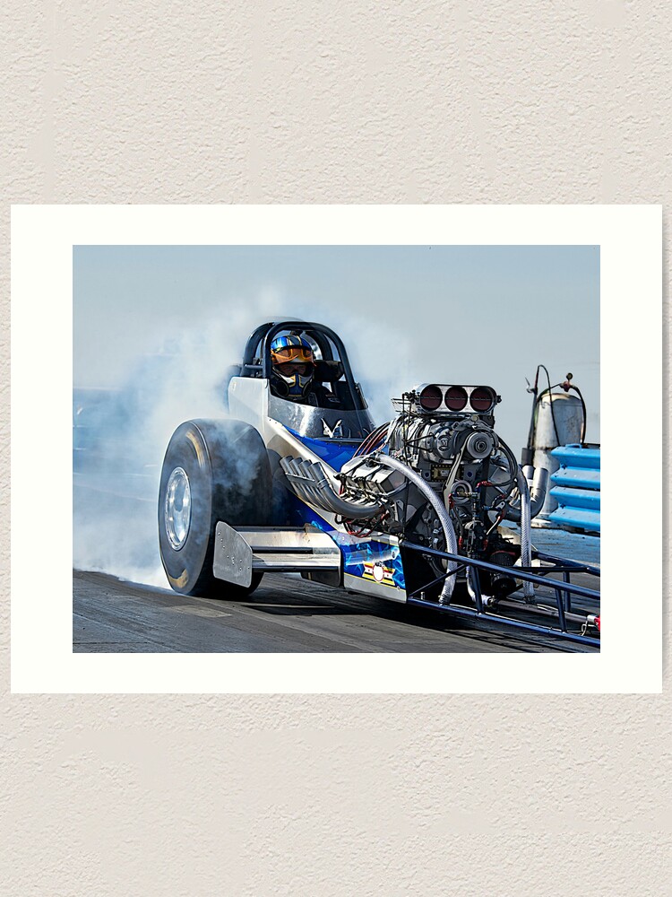 "Top Fuel 'Nitro Nostalgia' Dragster" Art Print by DaveKoontz | Redbubble