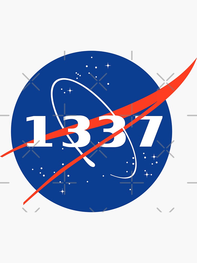 "1337" Sticker for Sale by BojanglerGTX | Redbubble