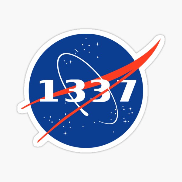 "1337" Sticker for Sale by BojanglerGTX | Redbubble
