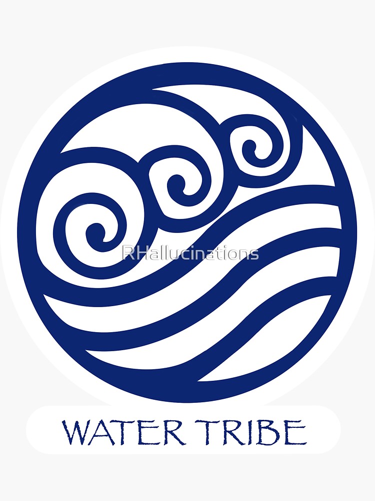 "Water Tribe Symbol" Sticker for Sale by RHallucinations | Redbubble