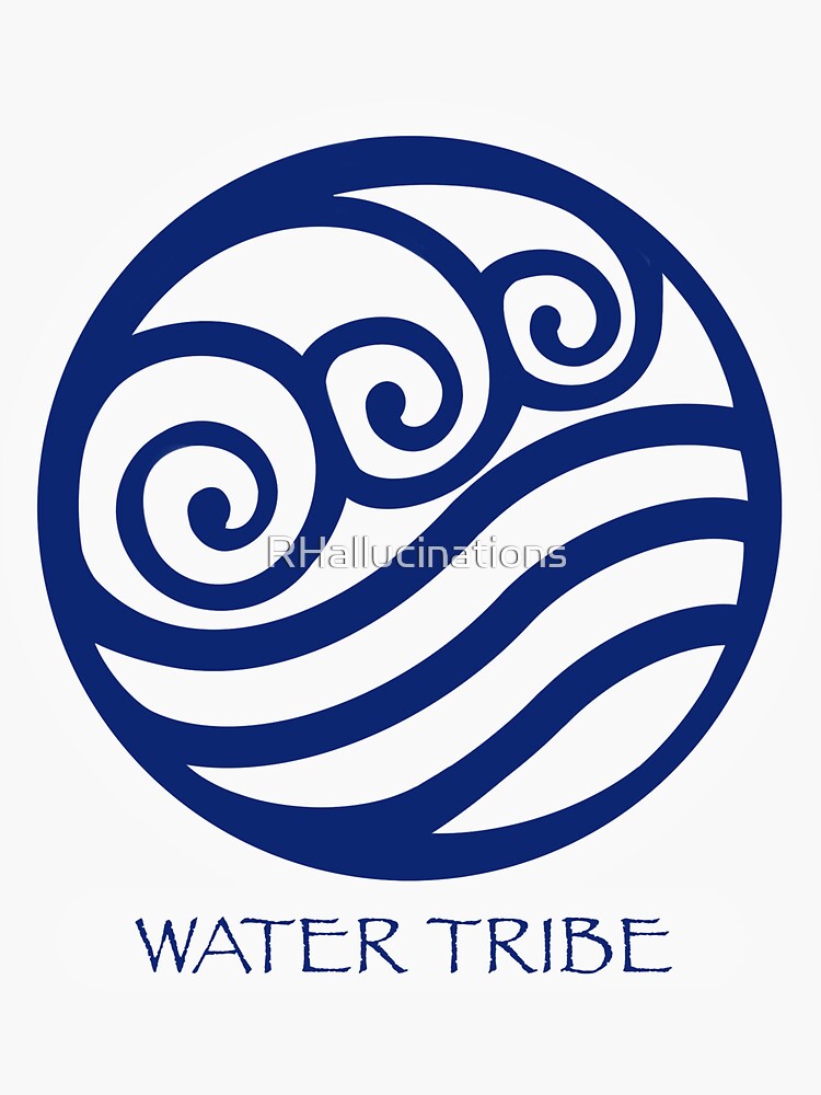 "Water Tribe Symbol" Sticker for Sale by RHallucinations | Redbubble