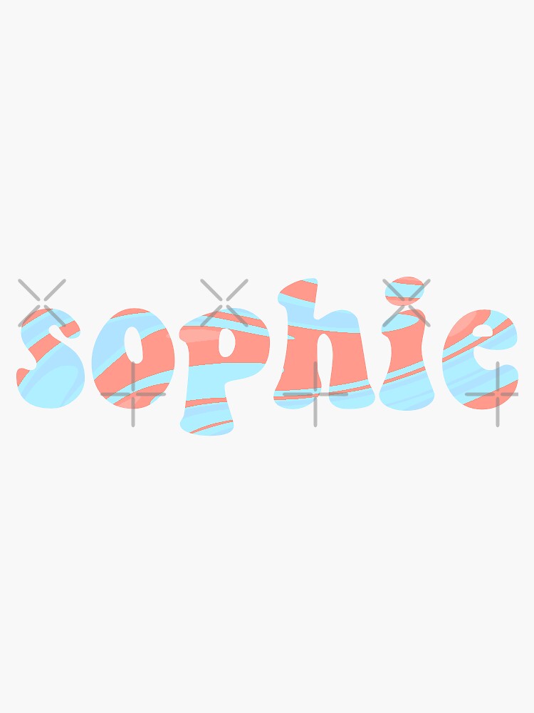 "custom name design (sophie)" Sticker for Sale by createdbymia | Redbubble