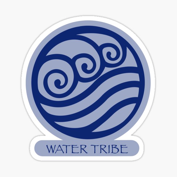 "Colored Water Tribe Symbol" Sticker for Sale by RHallucinations ...
