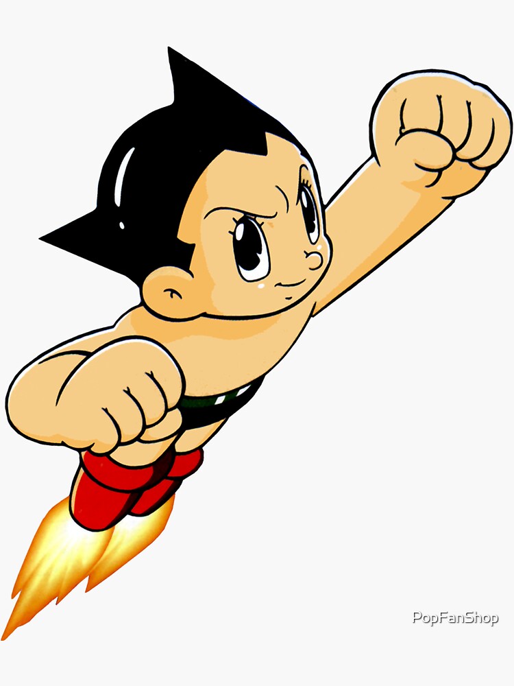 "Astro Boy Mighty Atom" Sticker for Sale by PopFanShop | Redbubble