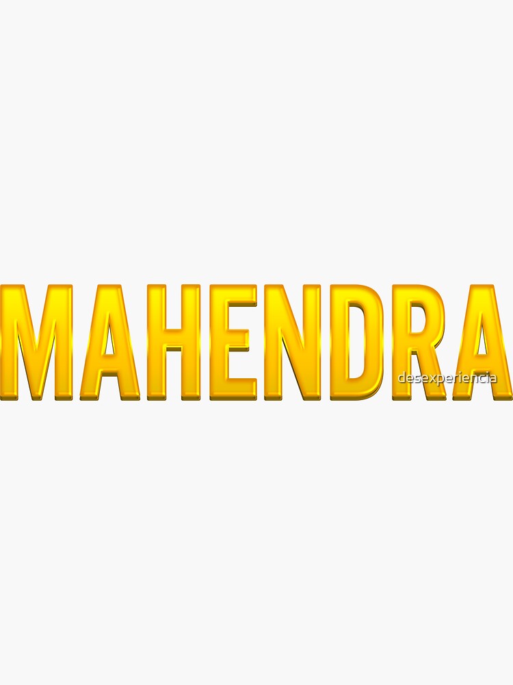 Logotipo Del Nombre Mahendra