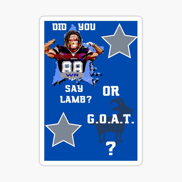 "Cee Dee Lamb Inspired Dallas Cowboys " Sticker for Sale by CoachEkong ...
