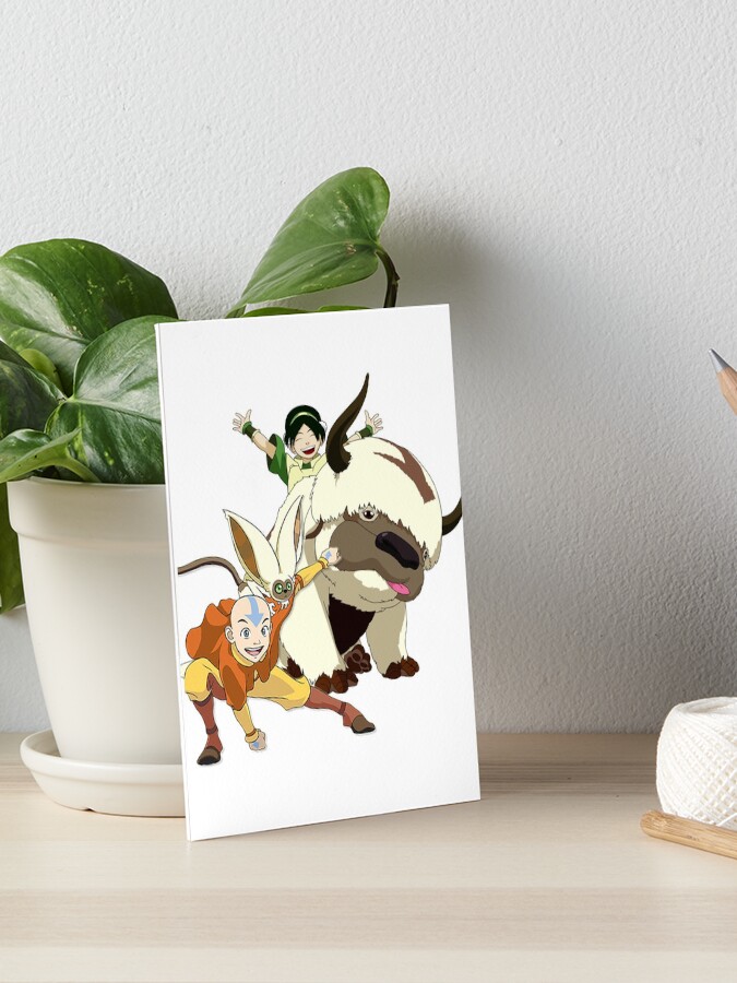 "Aang Toph and Appa" Art Board Print for Sale by Avatar Goodies | Redbubble